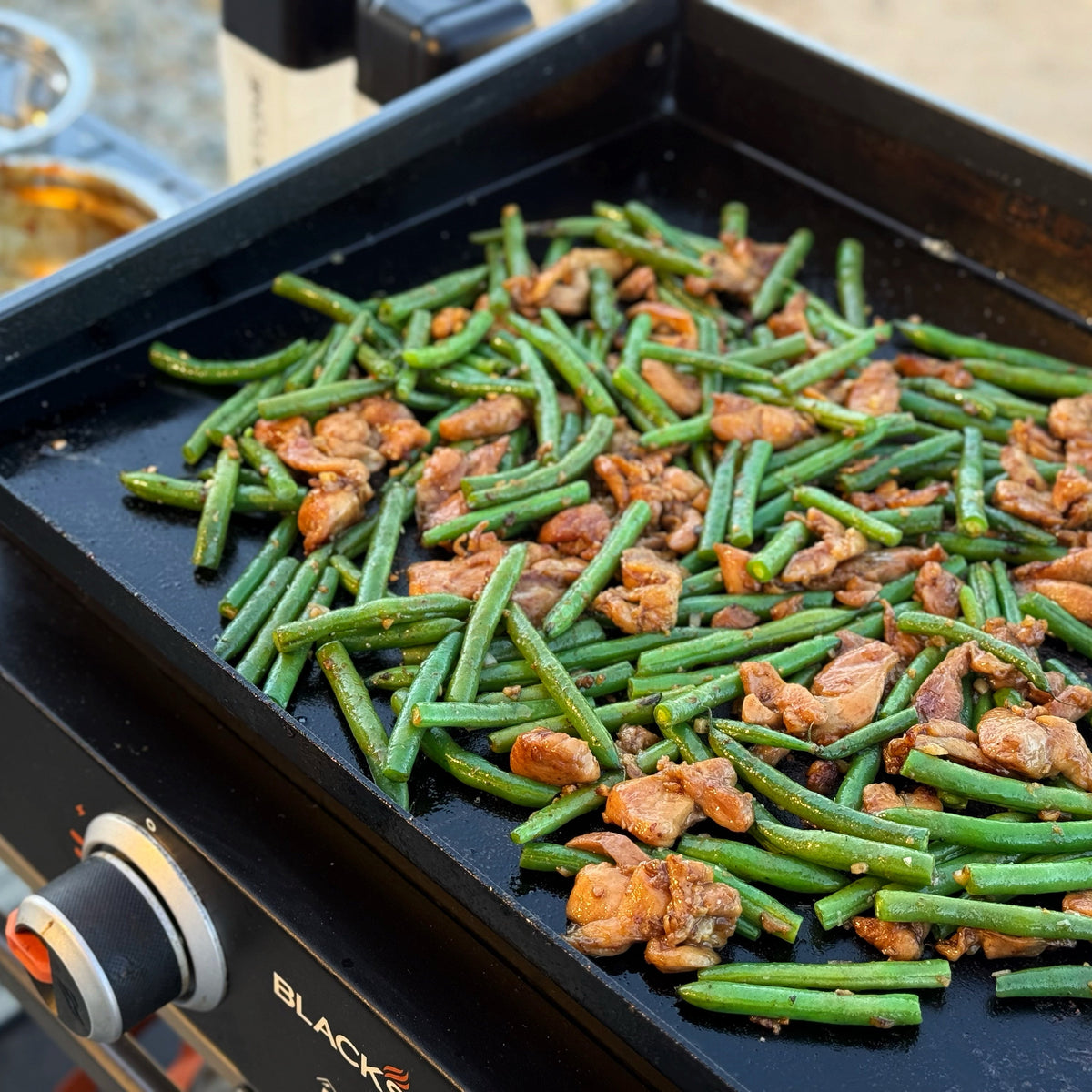 Green Beans On Blackstone