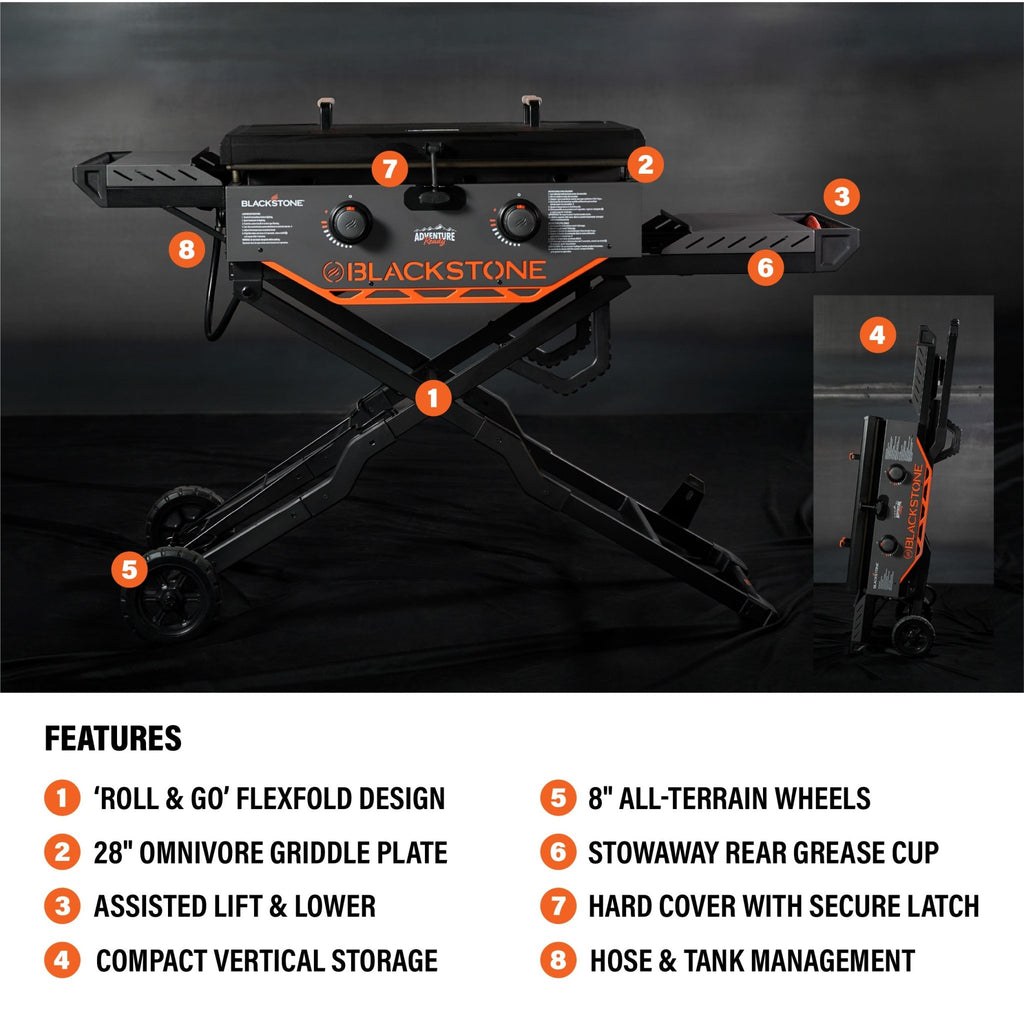 28" Griddle with Flexfold® Legs – Blackstone Products